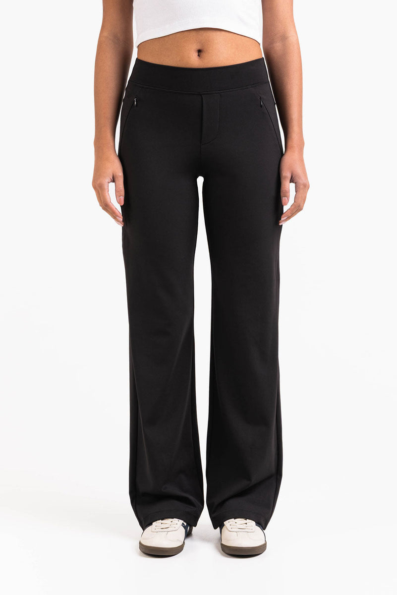 Holly 01Mid ActiveFlex Straight Housut - Black – MADLADY